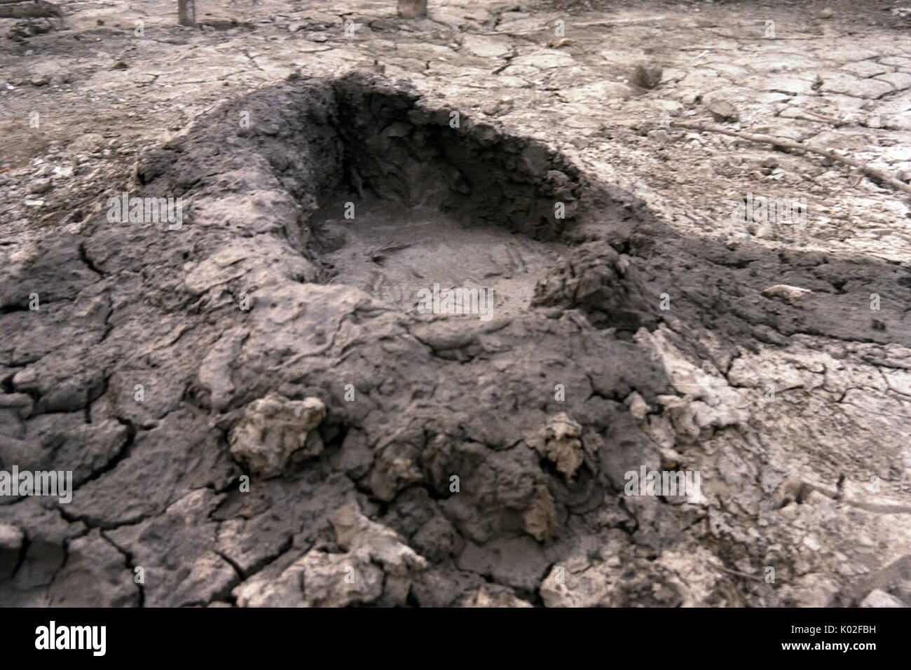 Close view of live Mud Volcano in Baratang Island, Andaman, India, Asia ...