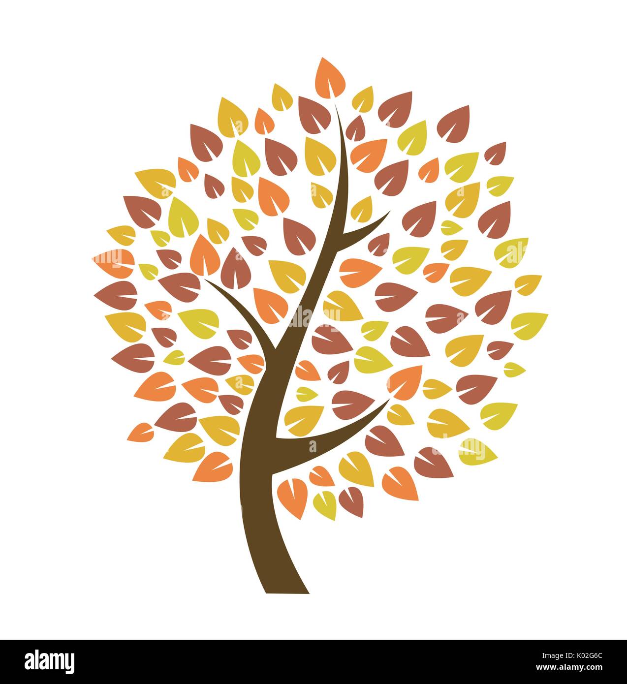 Autumn tree icon vector illustration Stock Vector Image & Art - Alamy