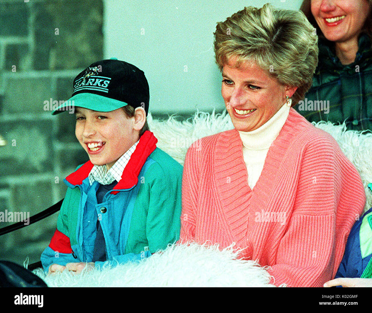 File photo dated 27/3/1994 of Prince William with his mother, Diana ...