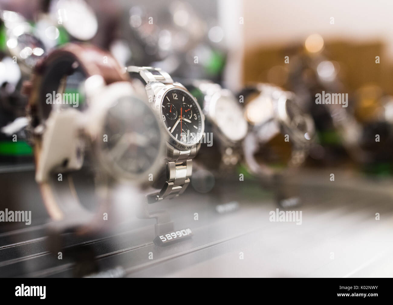 Wrist Watches in a luxury store Stock Photo - Alamy