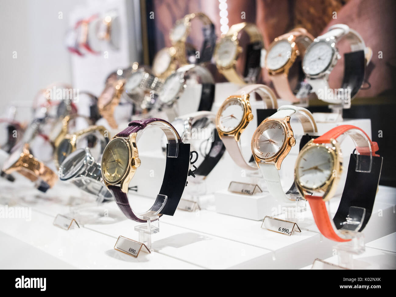 Wrist Watches in a luxury store Stock Photo - Alamy