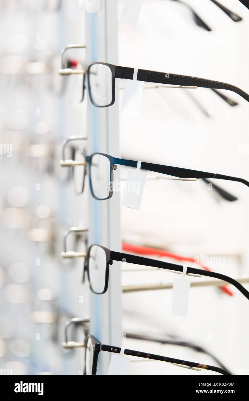 Close up row eyeglasses hi-res stock photography and images - Alamy