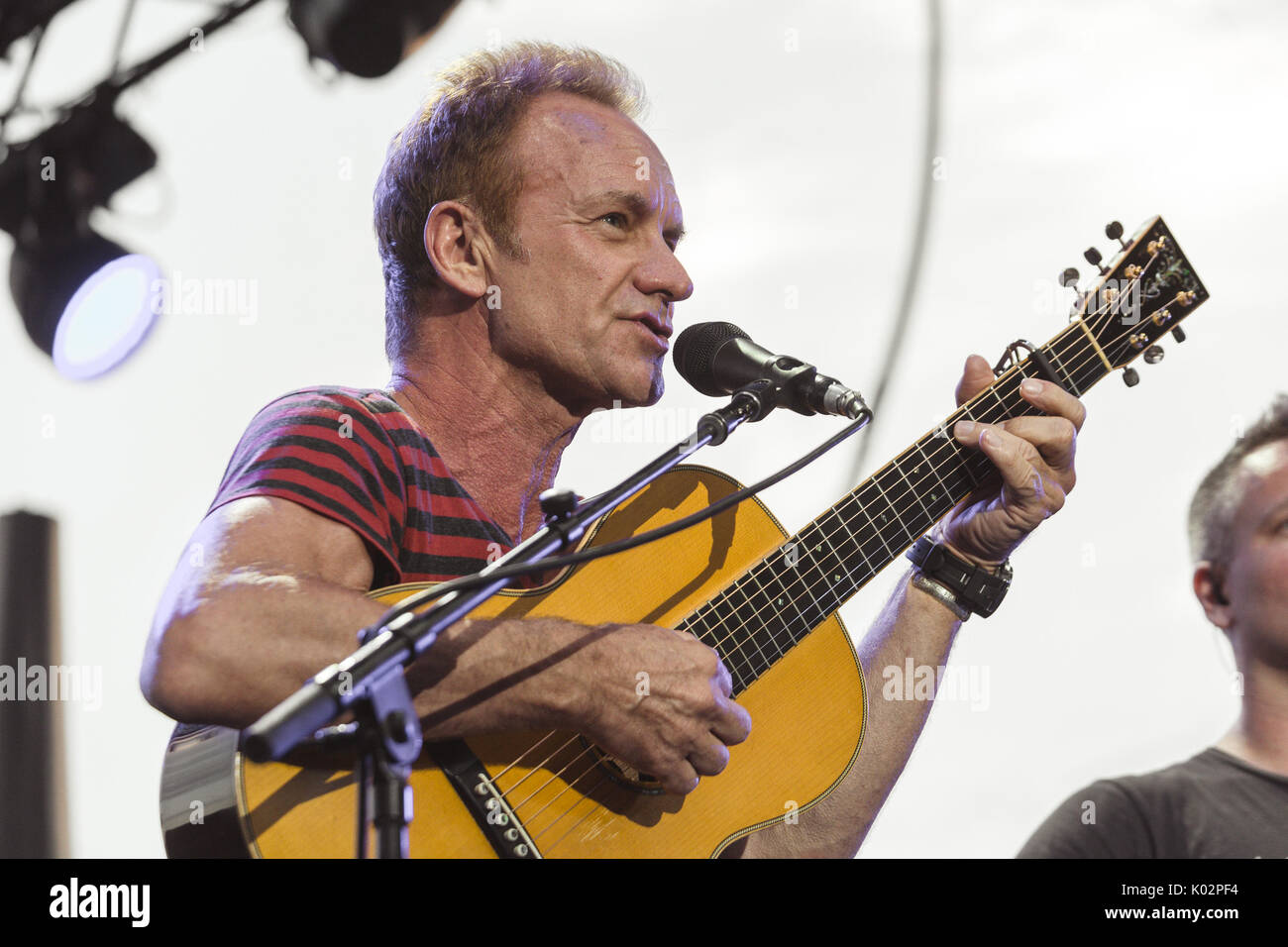 Sting and his son Joe Sumner perform at Jazz à Juan 2017 Featuring ...