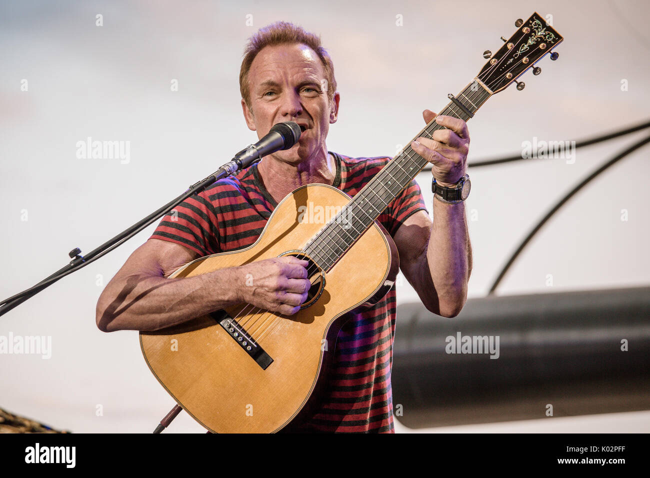 Sting and his son Joe Sumner perform at Jazz à Juan 2017 Featuring ...