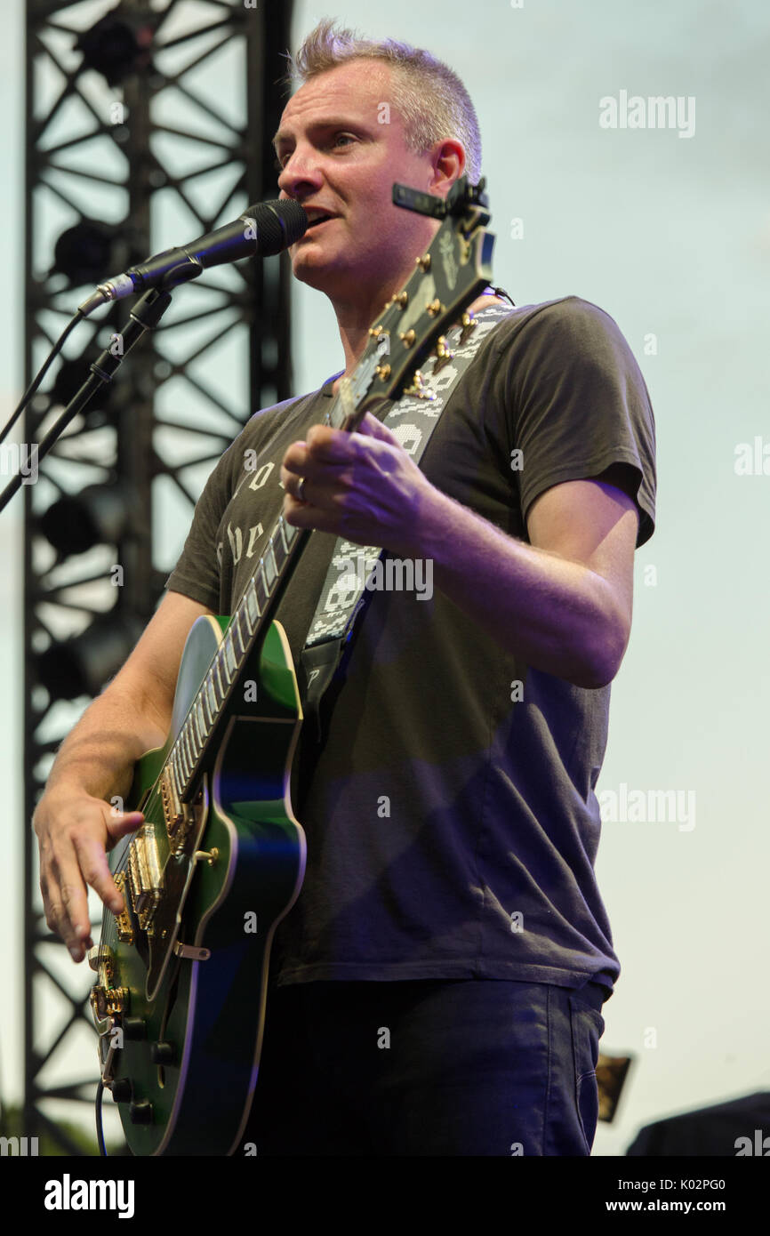 Sting and his son Joe Sumner perform at Jazz à Juan 2017 Featuring: Joe ...
