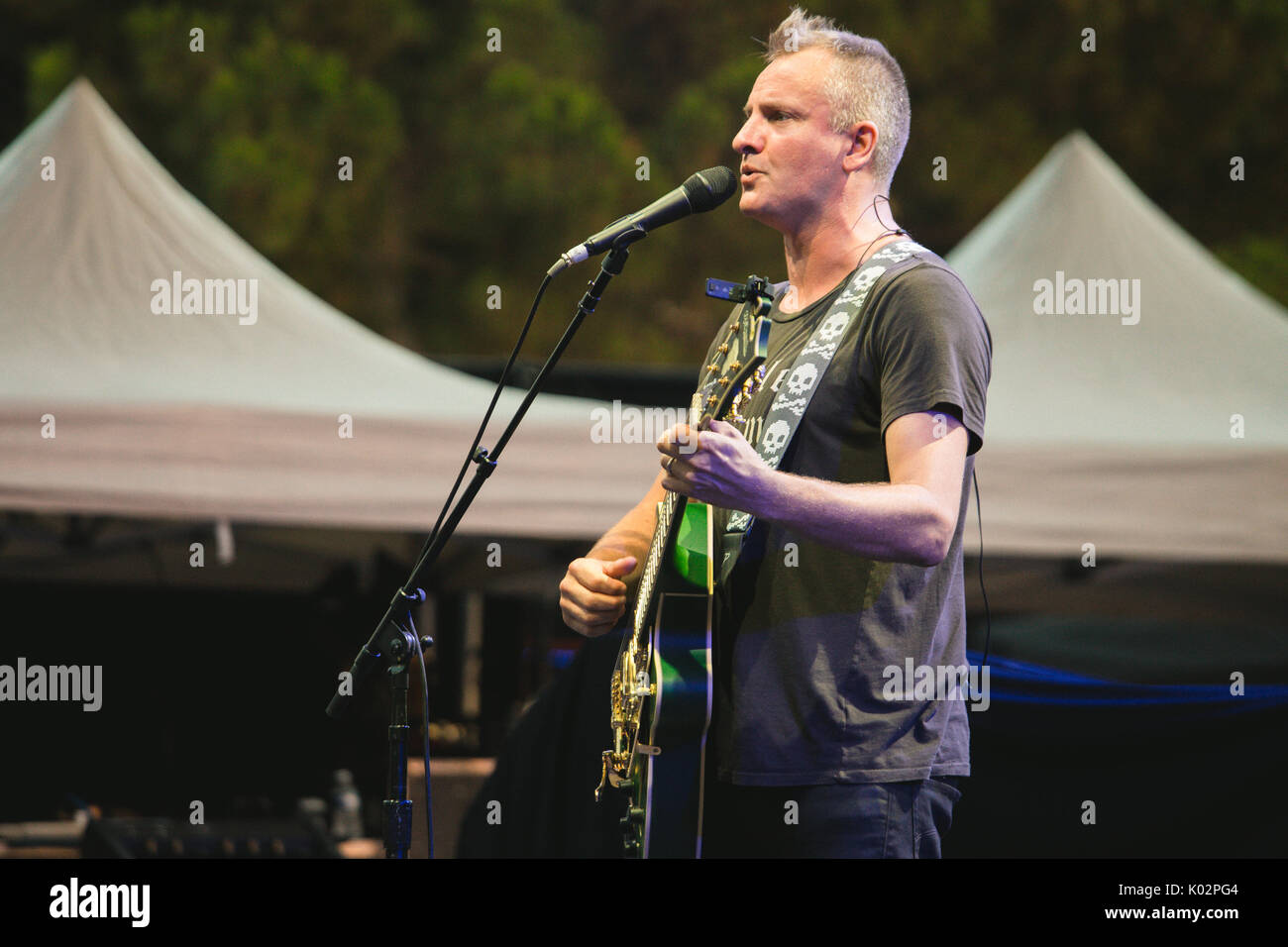 Sting and his son Joe Sumner perform at Jazz à Juan 2017 Featuring: Joe ...