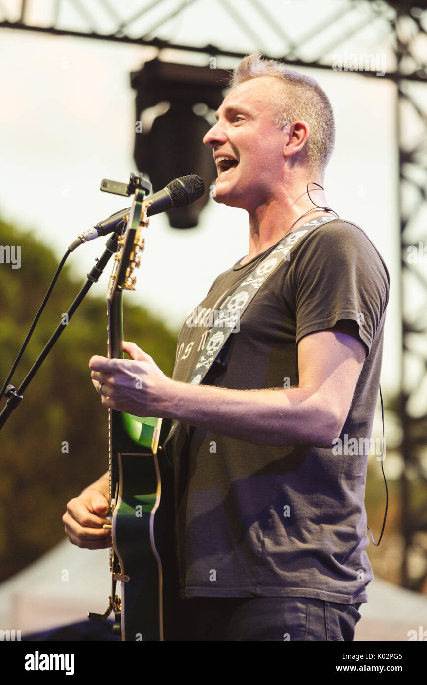Sting and his son Joe Sumner perform at Jazz à Juan 2017 Featuring: Joe ...