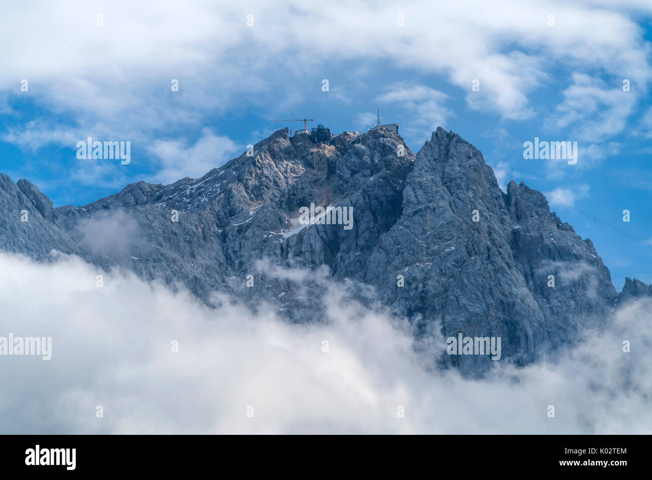 Deutschlands höchster Berg Zugspitze, Bayern, Deutschland | the ...