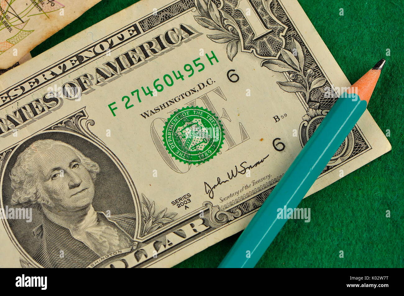 American one dollar bill hi-res stock photography and images - Alamy