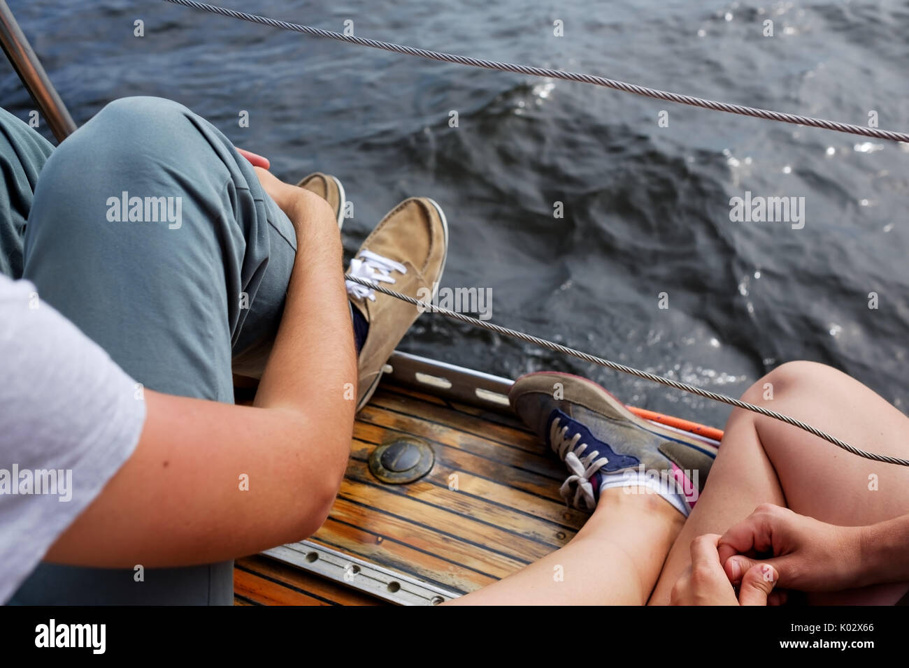 Relax cruise deck legs hi-res stock photography and images - Alamy