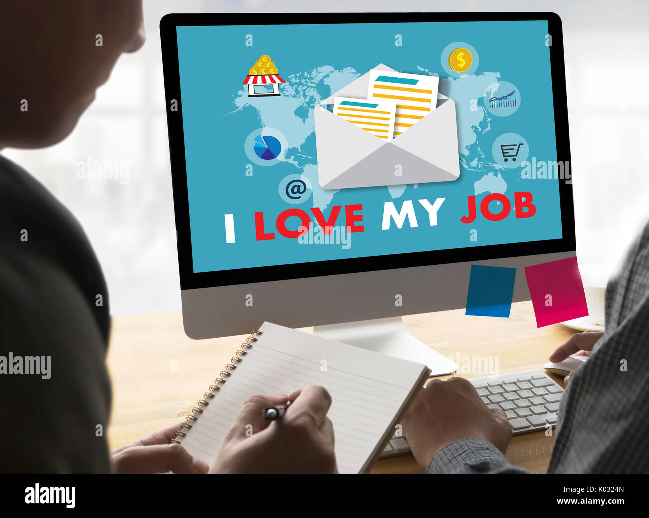 Good Job Assistant I LOVE MY JOB Businessman and Businesswoman ...