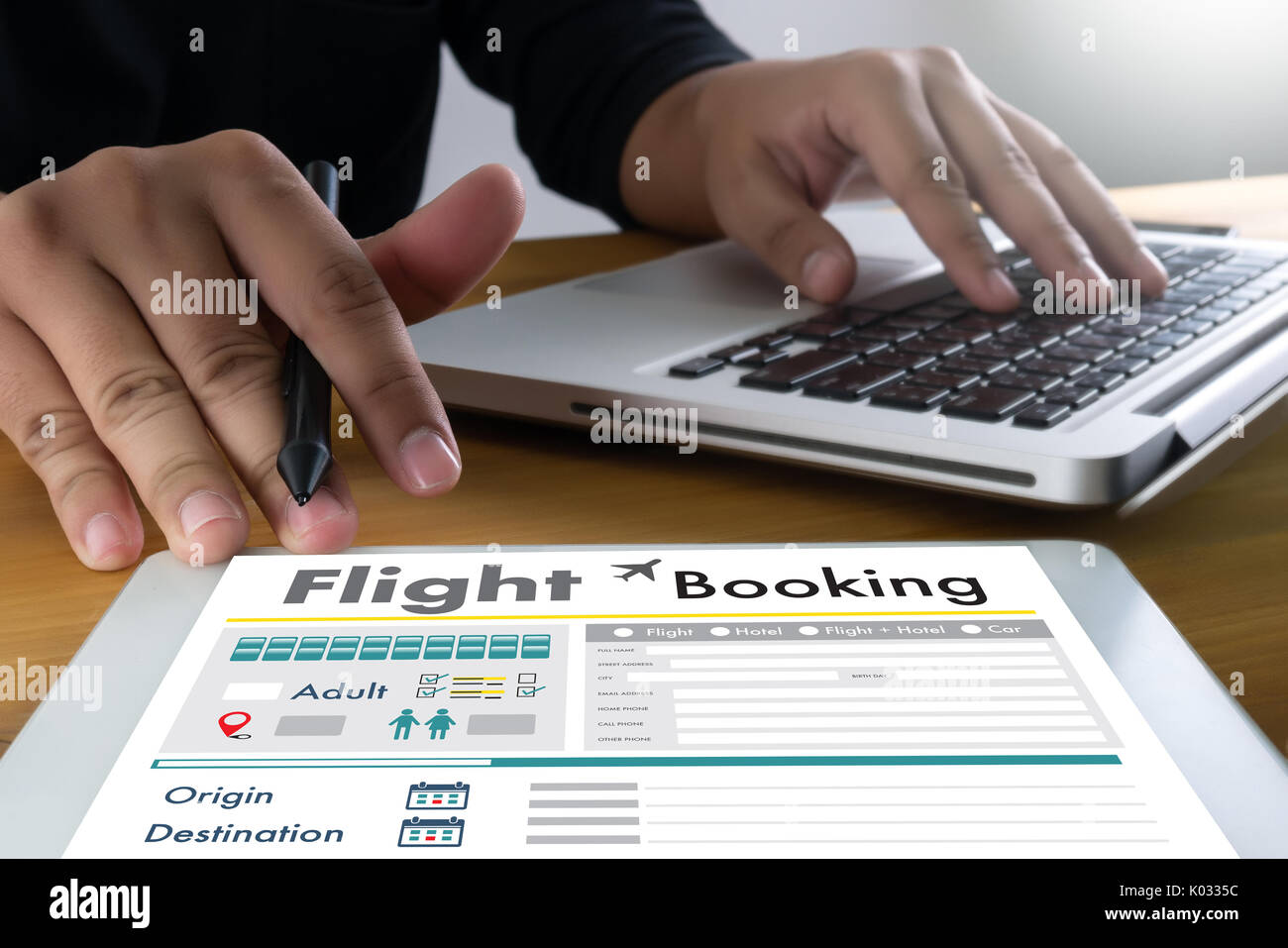 GO Flight Booking Air Online Ticket Book Concept Stock Photo - Alamy