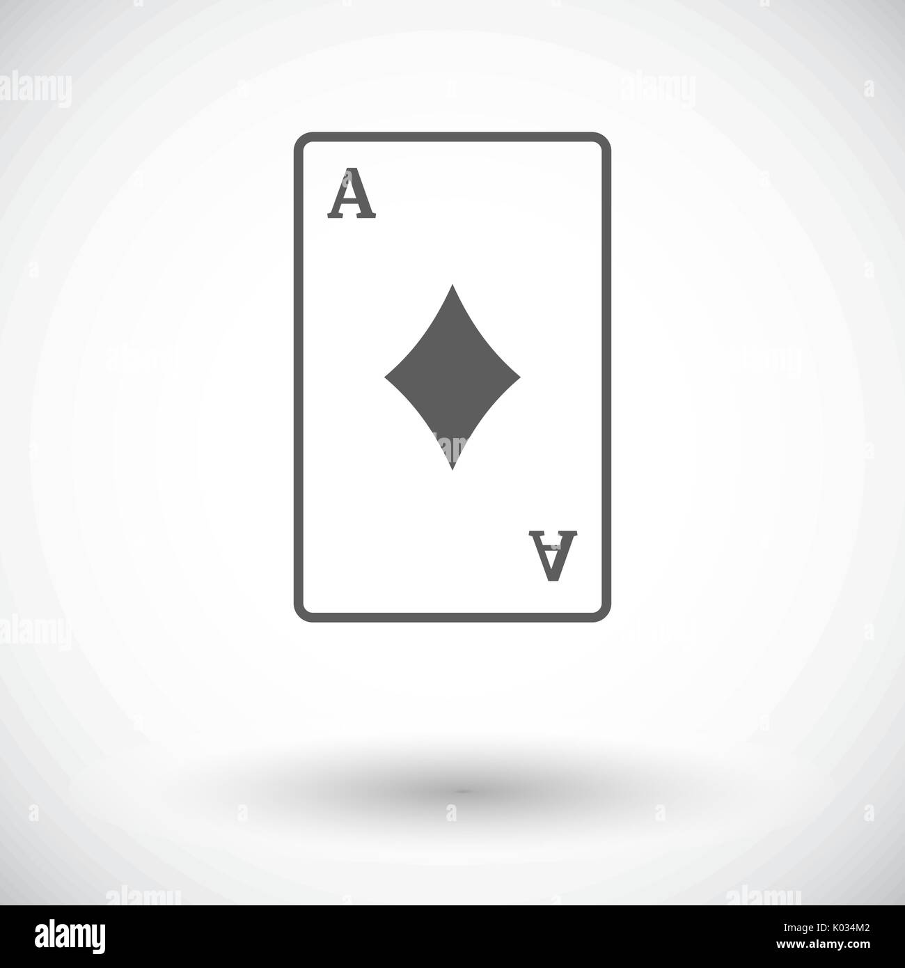Play card. Single flat icon on white background. Vector illustration ...