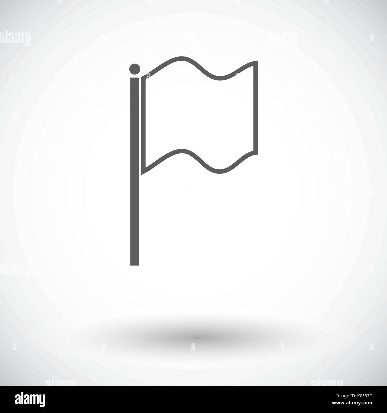 Flag. Single flat icon on white background. Vector illustration Stock ...