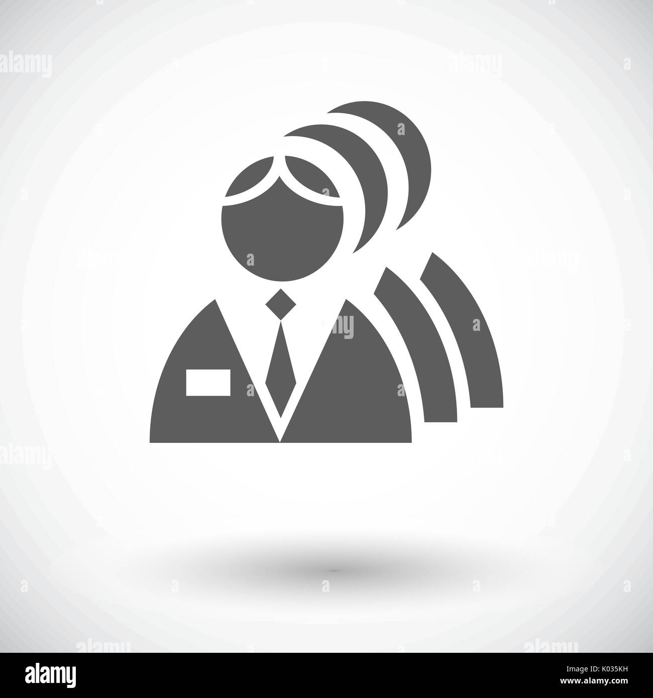 Person. Single flat icon on white background. Vector illustration Stock ...