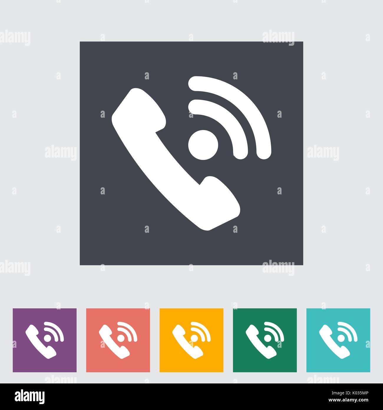 Phone single flat icon. Vector illustration Stock Vector Image & Art ...