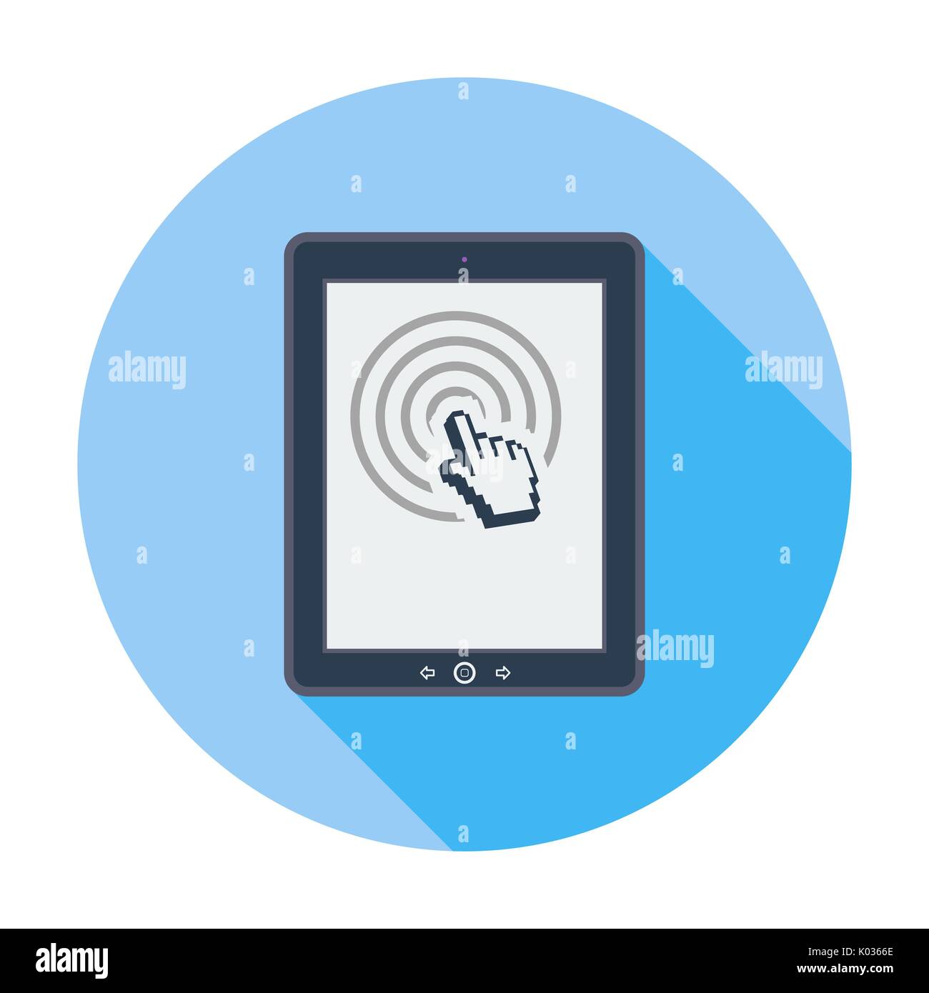 Tablet PC. Single flat color icon. Vector illustration Stock Vector ...