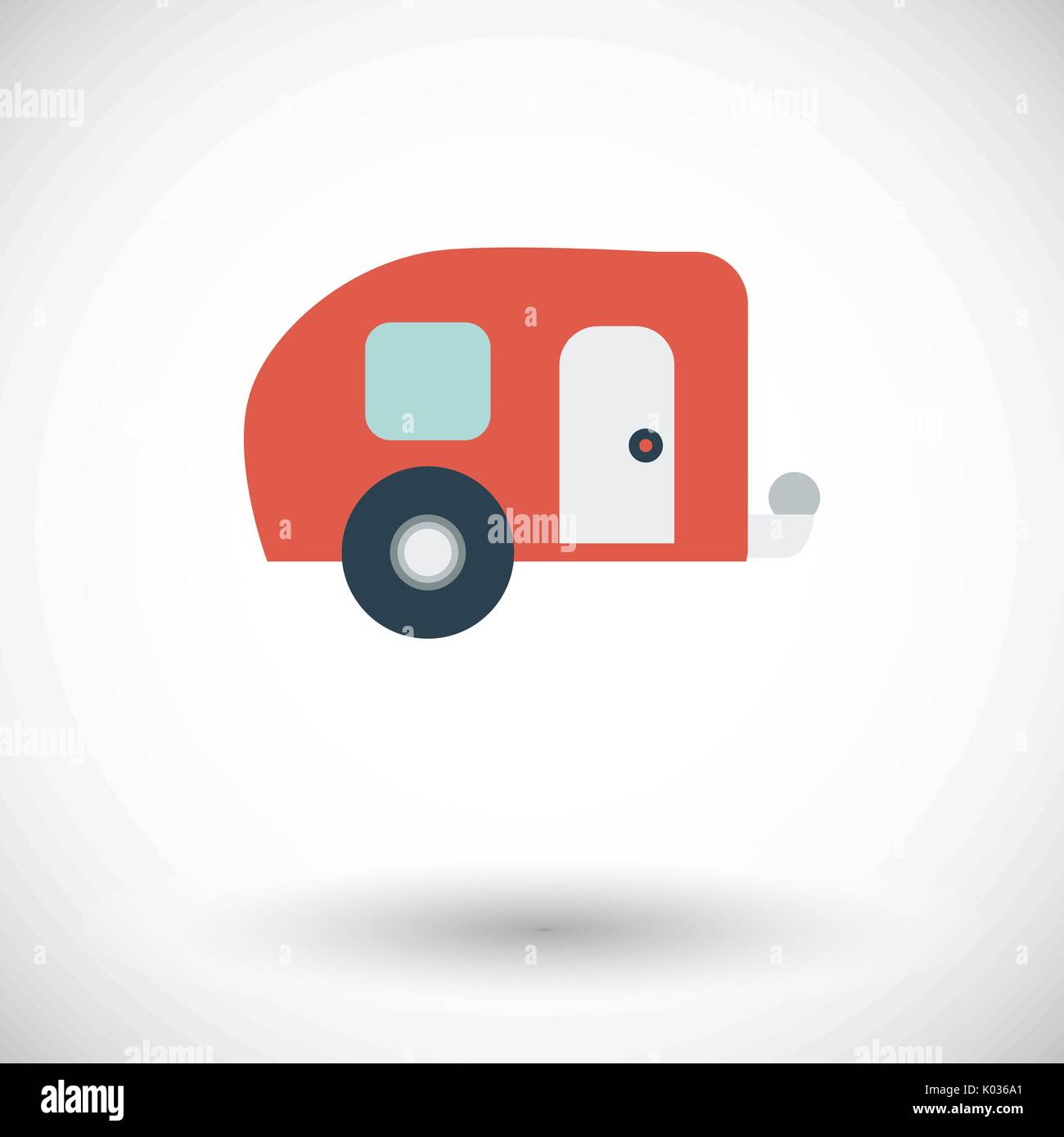 Trailer. Flat vector icon for mobile and web applications. Vector ...
