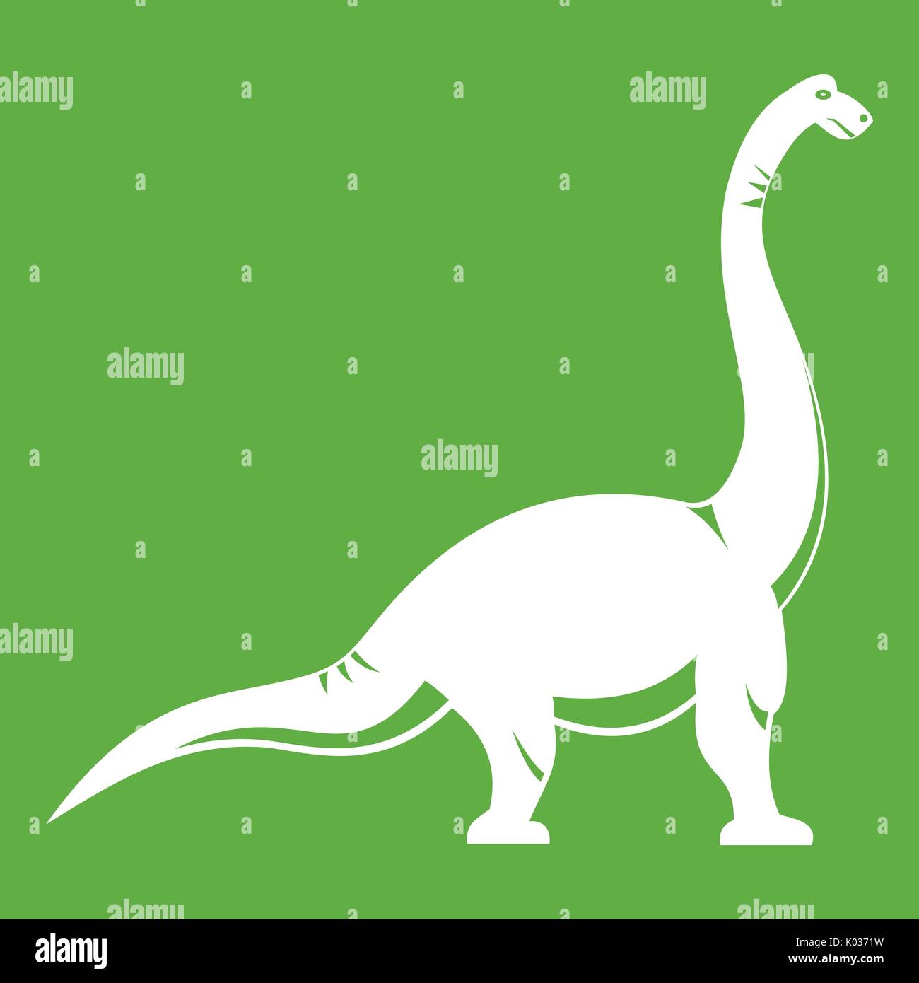 Brachiosaurus dinosaur icon green Stock Vector Image & Art - Alamy