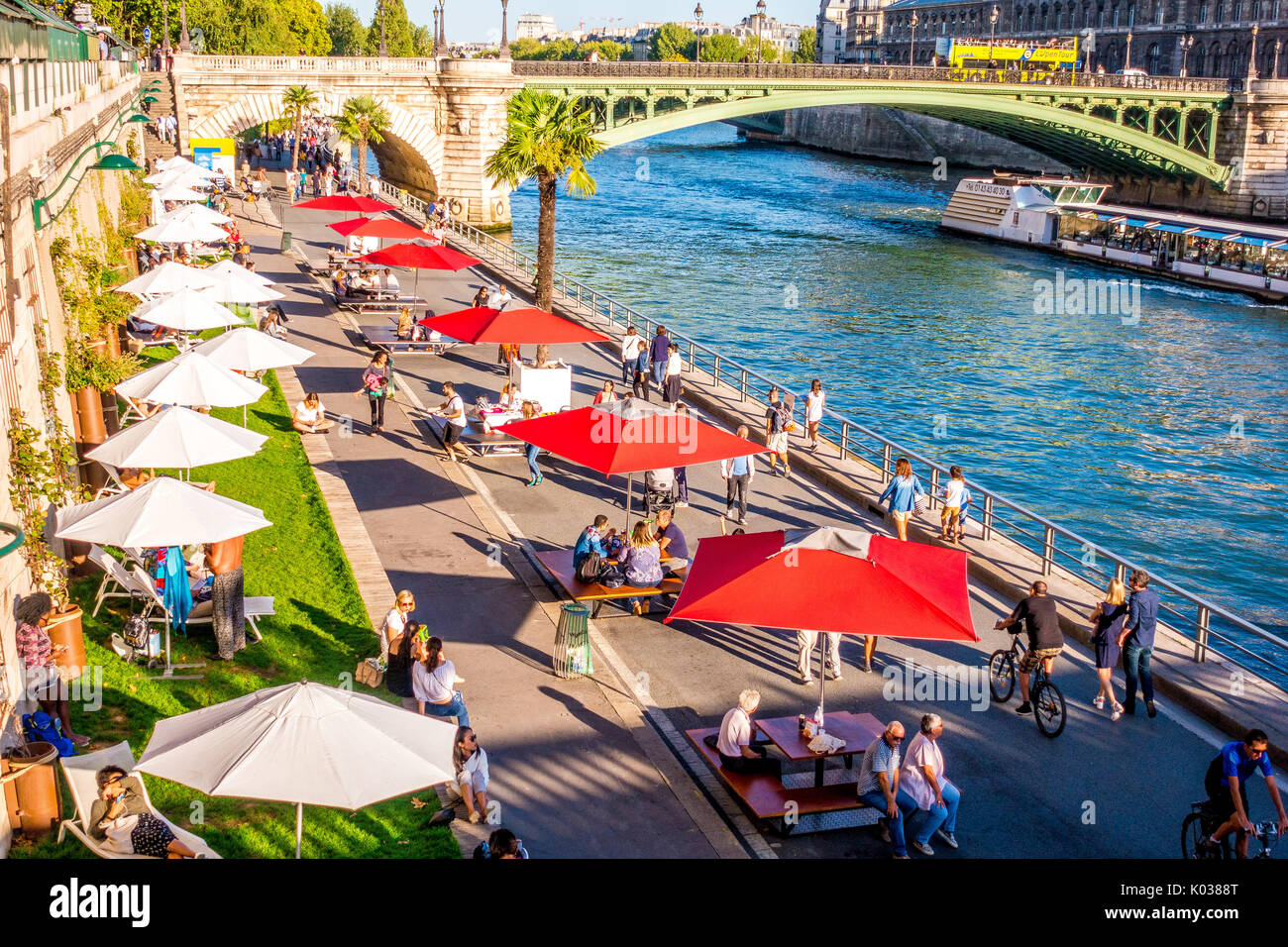 The Paris Plages is where locals and tourists go to enjoy summer by the ...