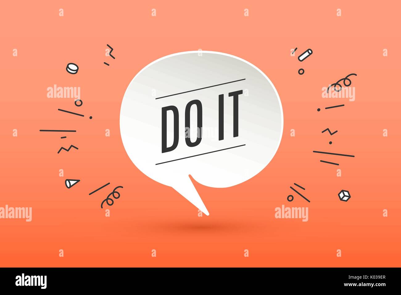 Motivation positive poster Do It Stock Vector Image & Art - Alamy