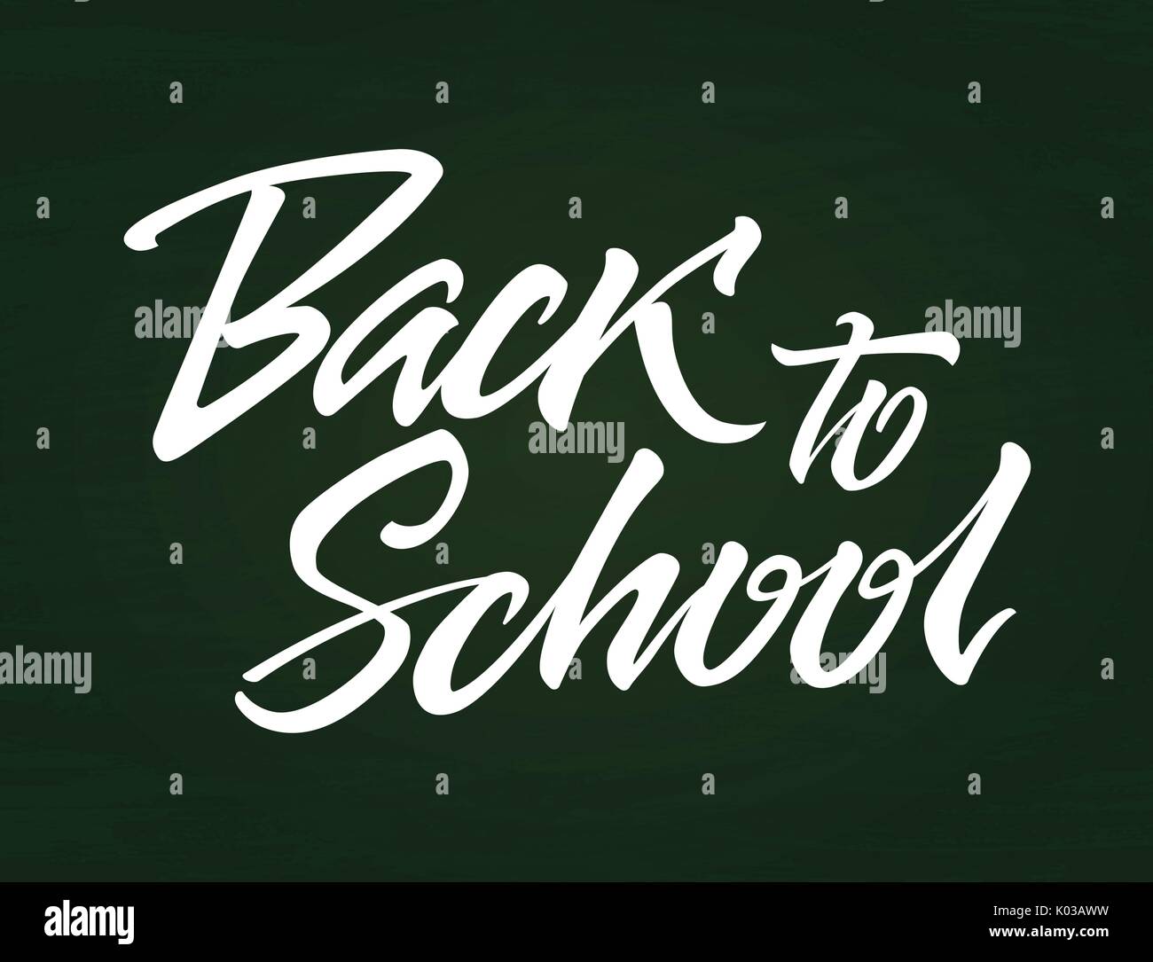 Back to School - vector drawn brush pen lettering Stock Vector Image ...