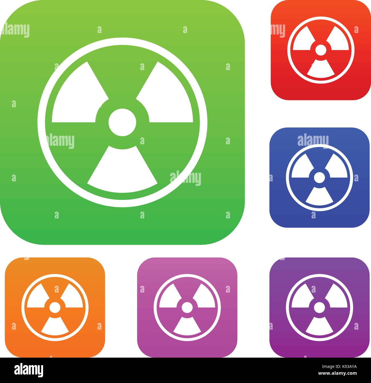 Danger nuclear set collection Stock Vector Image & Art - Alamy