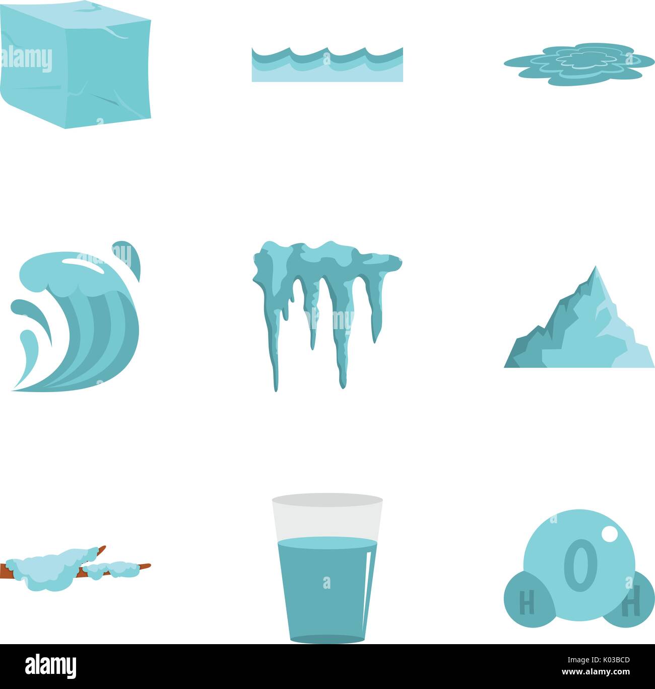 Plastic bottle water waterfall Stock Vector Images - Alamy