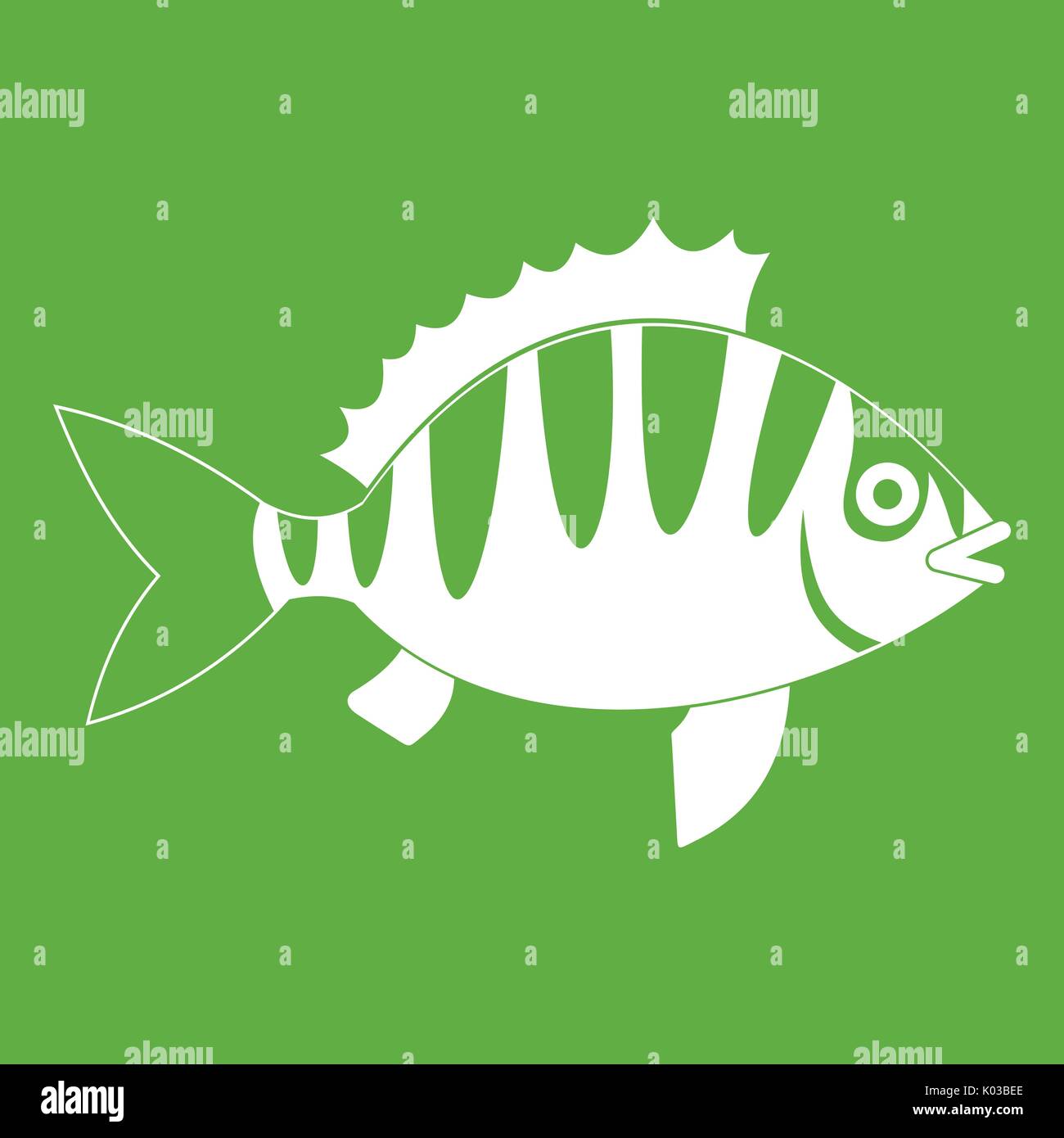 Perch icon green Stock Vector Image & Art - Alamy