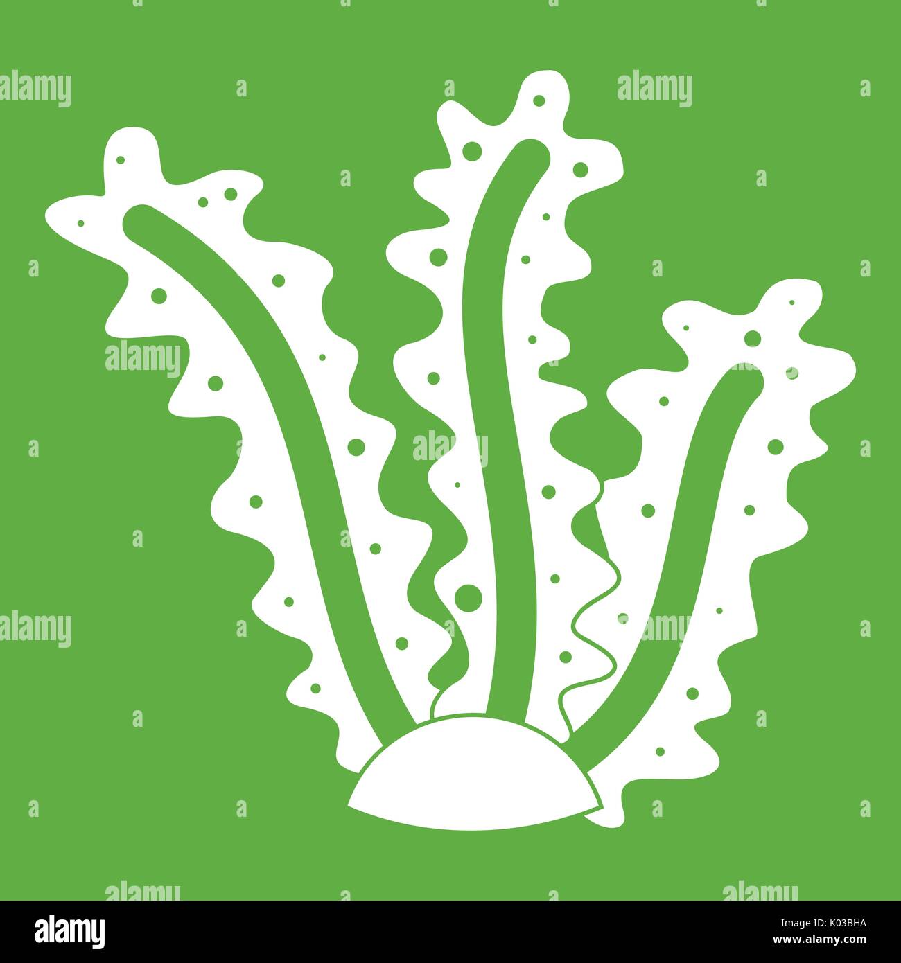 Seaweed icon green Stock Vector Image & Art - Alamy