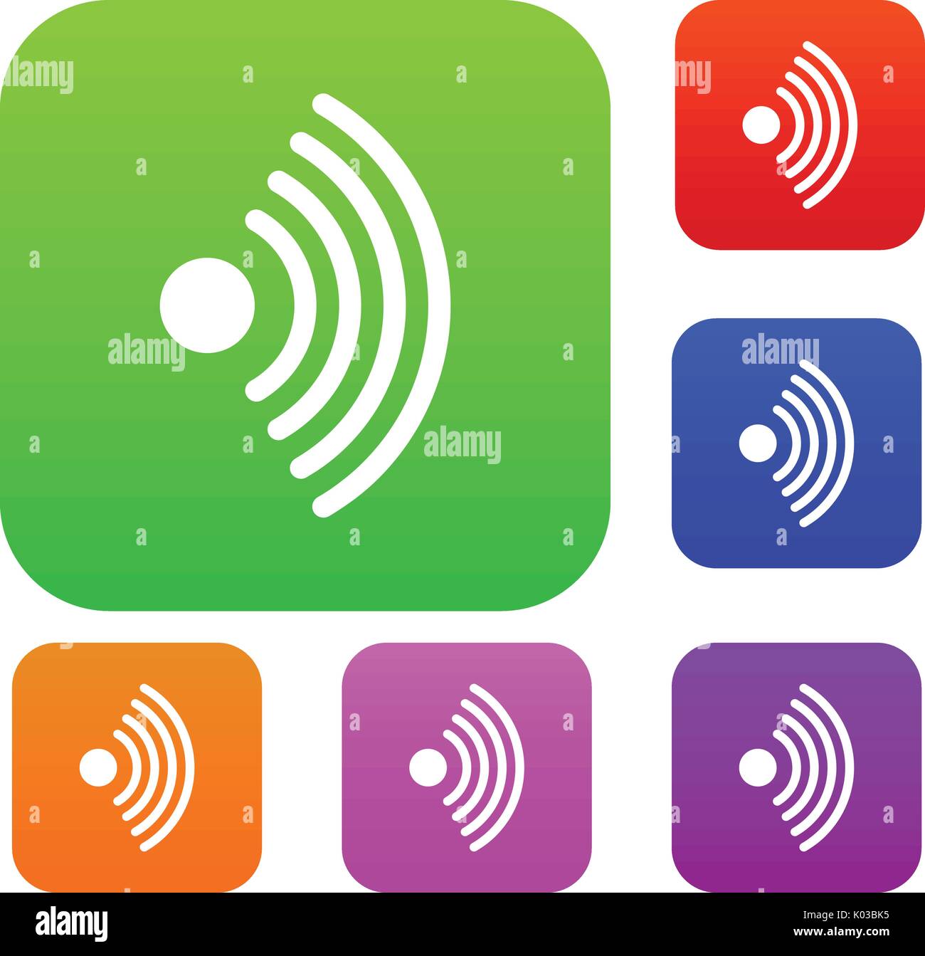Wireless network symbol set collection Stock Vector Image & Art - Alamy