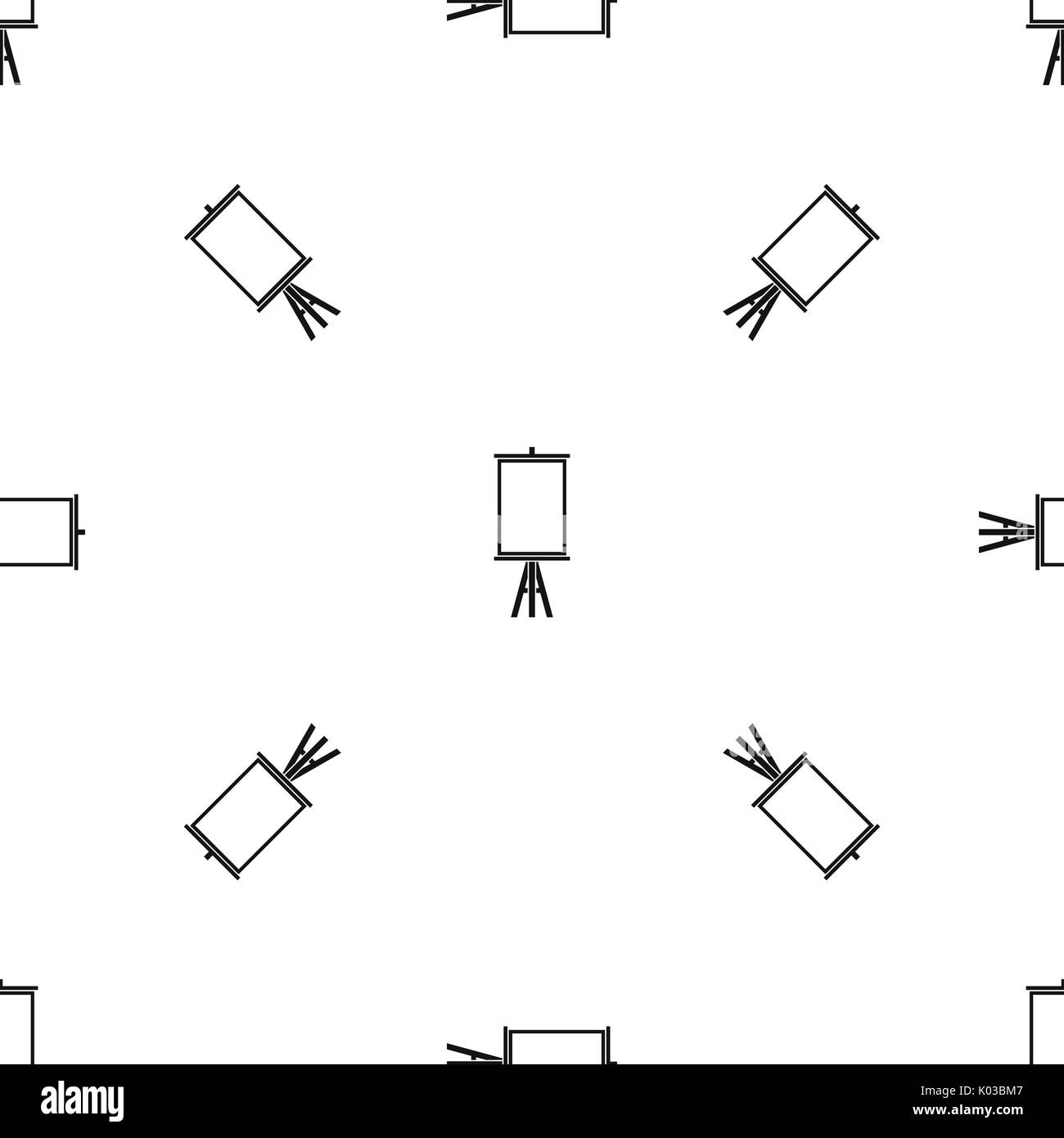 Easel pattern seamless black Stock Vector Image & Art - Alamy