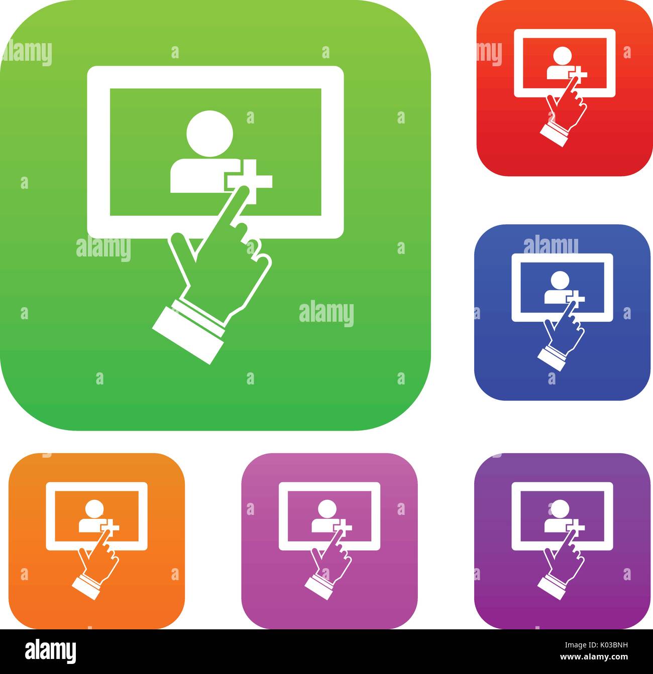 Touch screen tablet click set collection Stock Vector Image & Art - Alamy