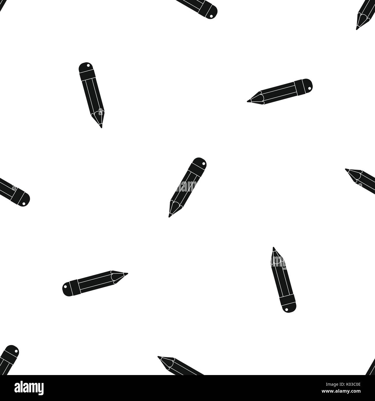 Pencil pattern seamless black Stock Vector Image & Art - Alamy