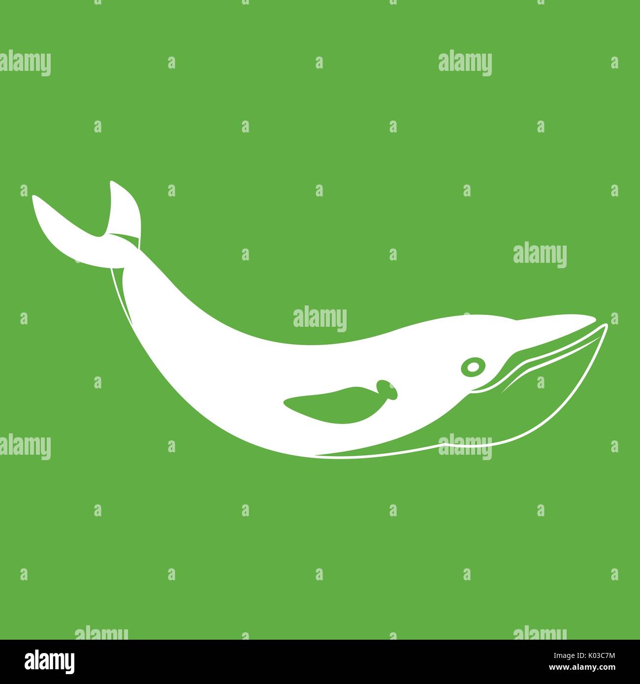 Whale icon green Stock Vector Image & Art - Alamy