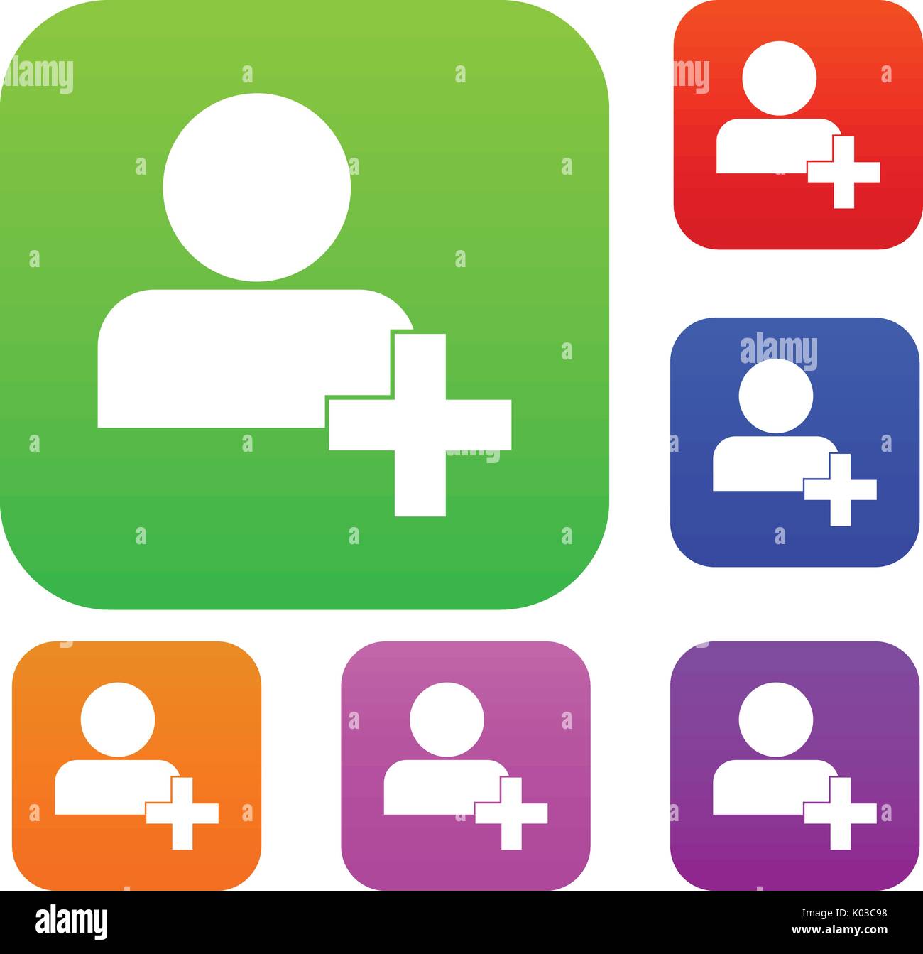 Add new user account set collection Stock Vector Image & Art - Alamy