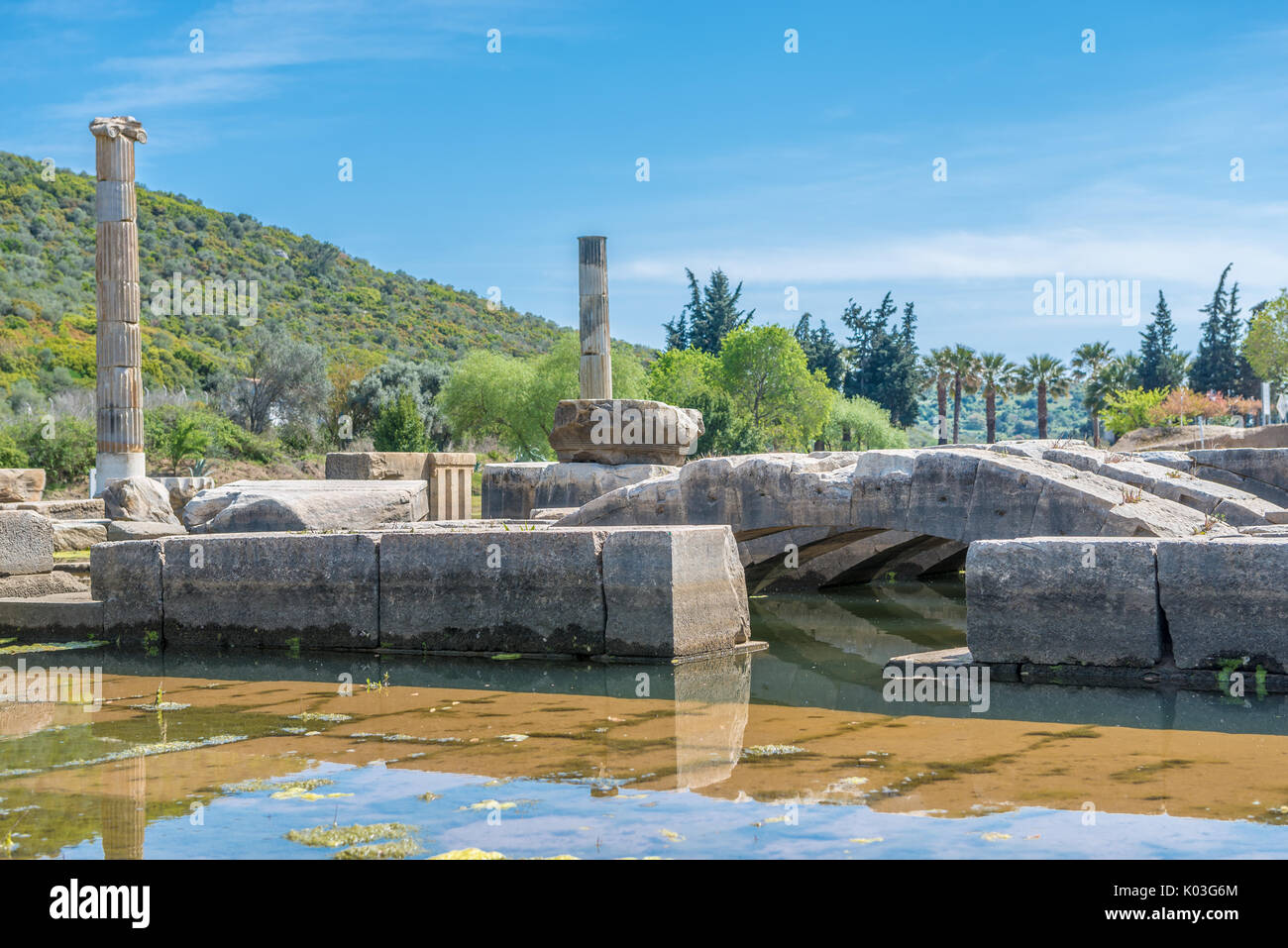 April 11, 2017 - Claros, Izmir province, Turkey. Claros, an ancient ...