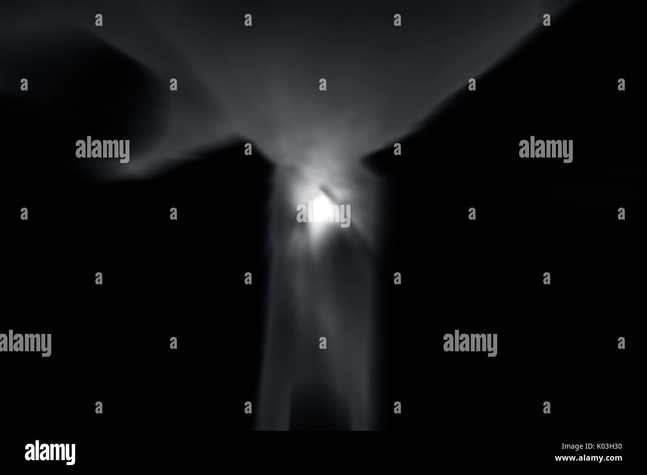 Full Moon in the dark night, shot taken with motion blur effect Stock ...