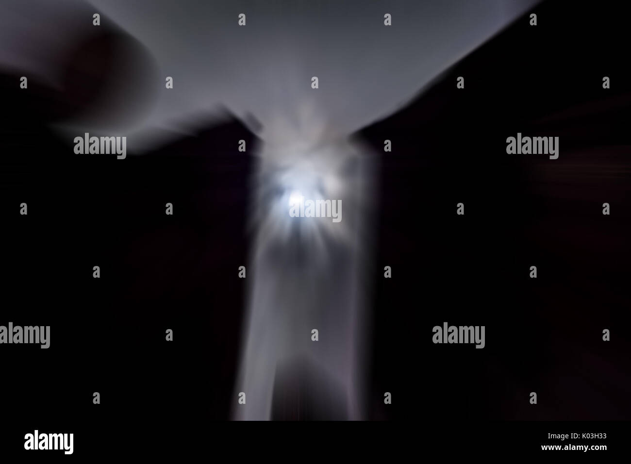 Full Moon in the dark night, shot taken with motion blur effect Stock ...