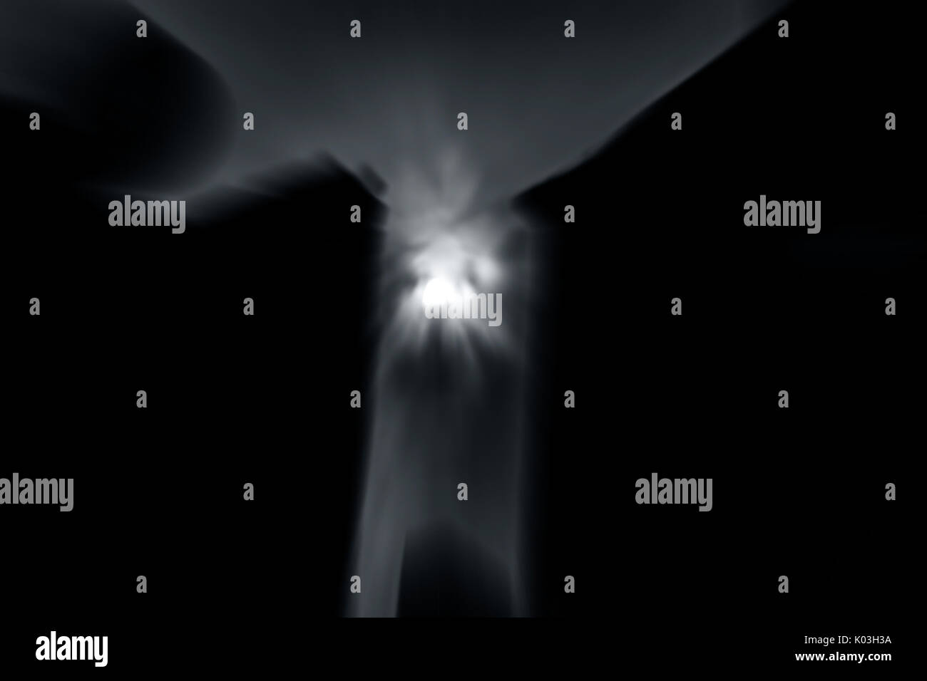 Full Moon in the dark night, shot taken with motion blur effect Stock ...