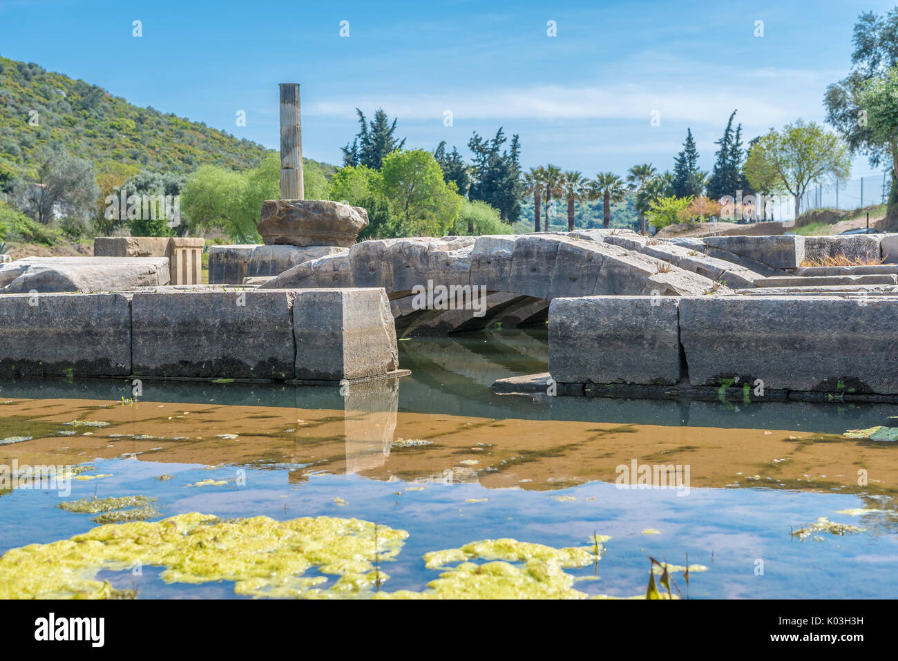 April 11, 2017 - Claros, Izmir province, Turkey. Claros, an ancient ...