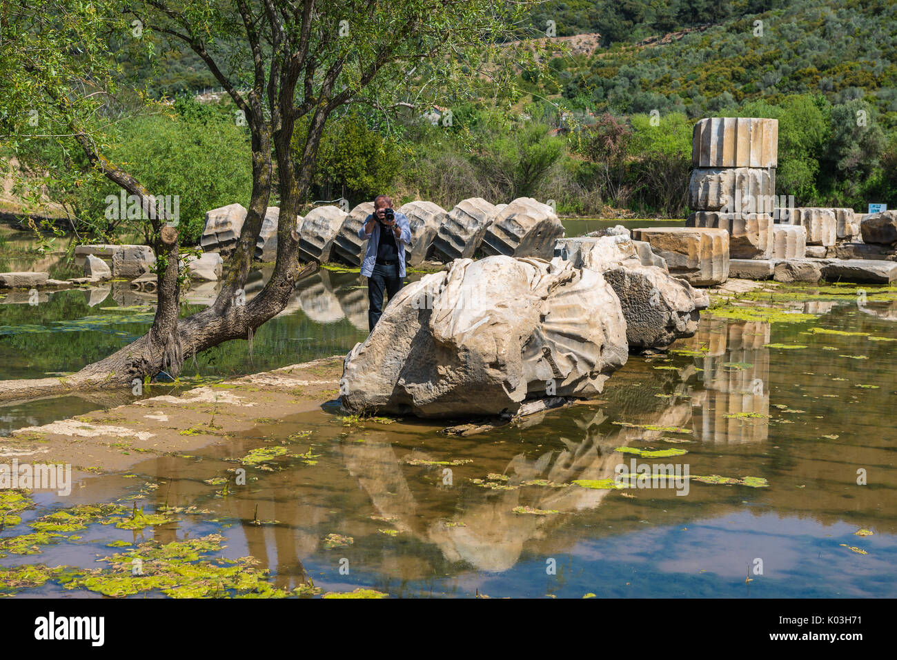April 11, 2017 - Claros, Izmir province, Turkey. Claros, an ancient ...