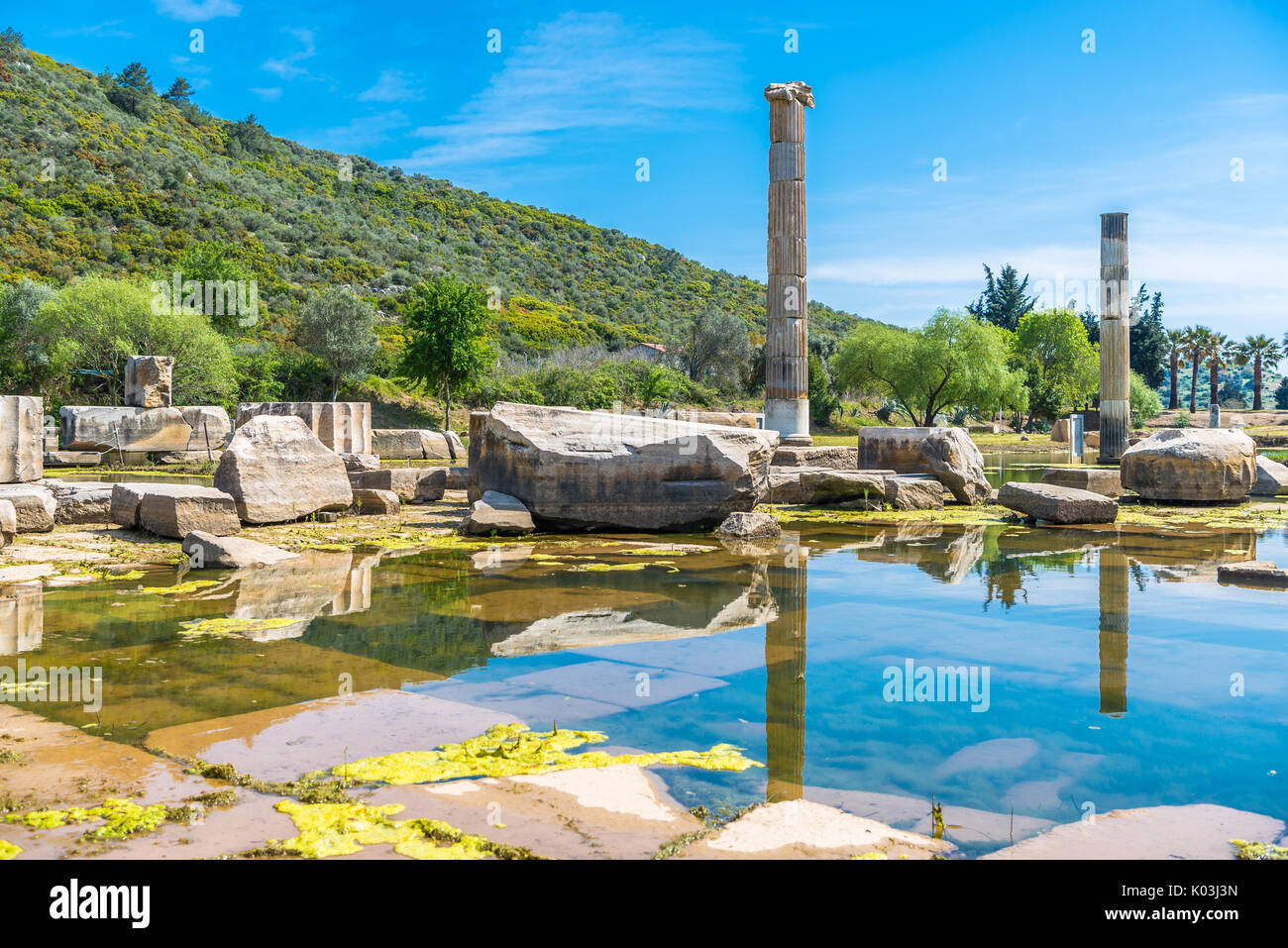 April 11, 2017 - Claros, Izmir province, Turkey. Claros, an ancient ...