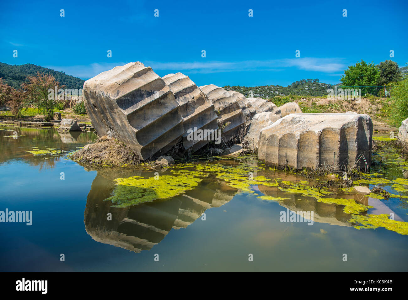 April 11, 2017 - Claros, Izmir province, Turkey. Claros, an ancient ...