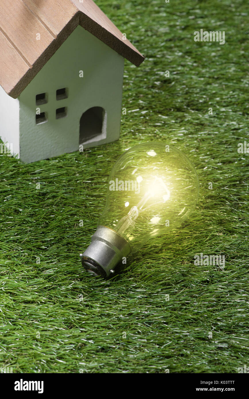 Green building house and energy saving concept Stock Photo - Alamy