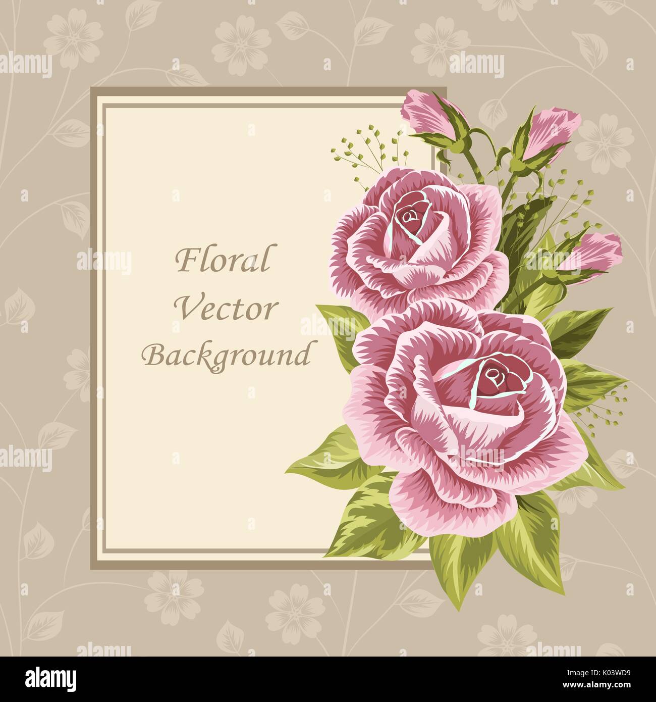 Floral vector background Stock Vector Image & Art - Alamy