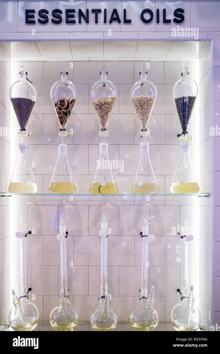 Essential oils making in laboratory Stock Photo - Alamy