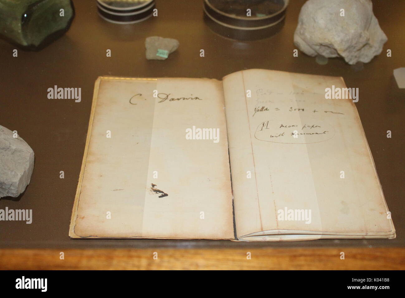 Charles darwin's notebook hi-res stock photography and images - Alamy
