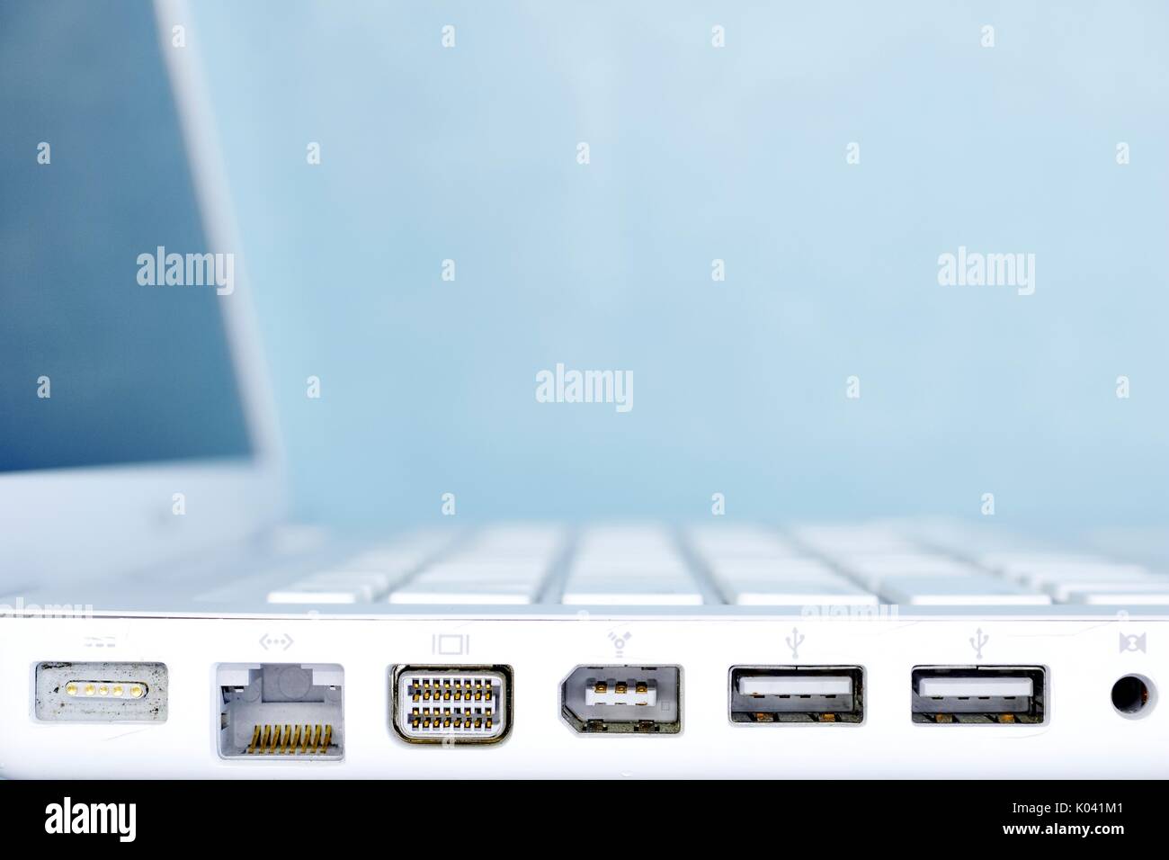 A studio photo of laptop ports Stock Photo - Alamy