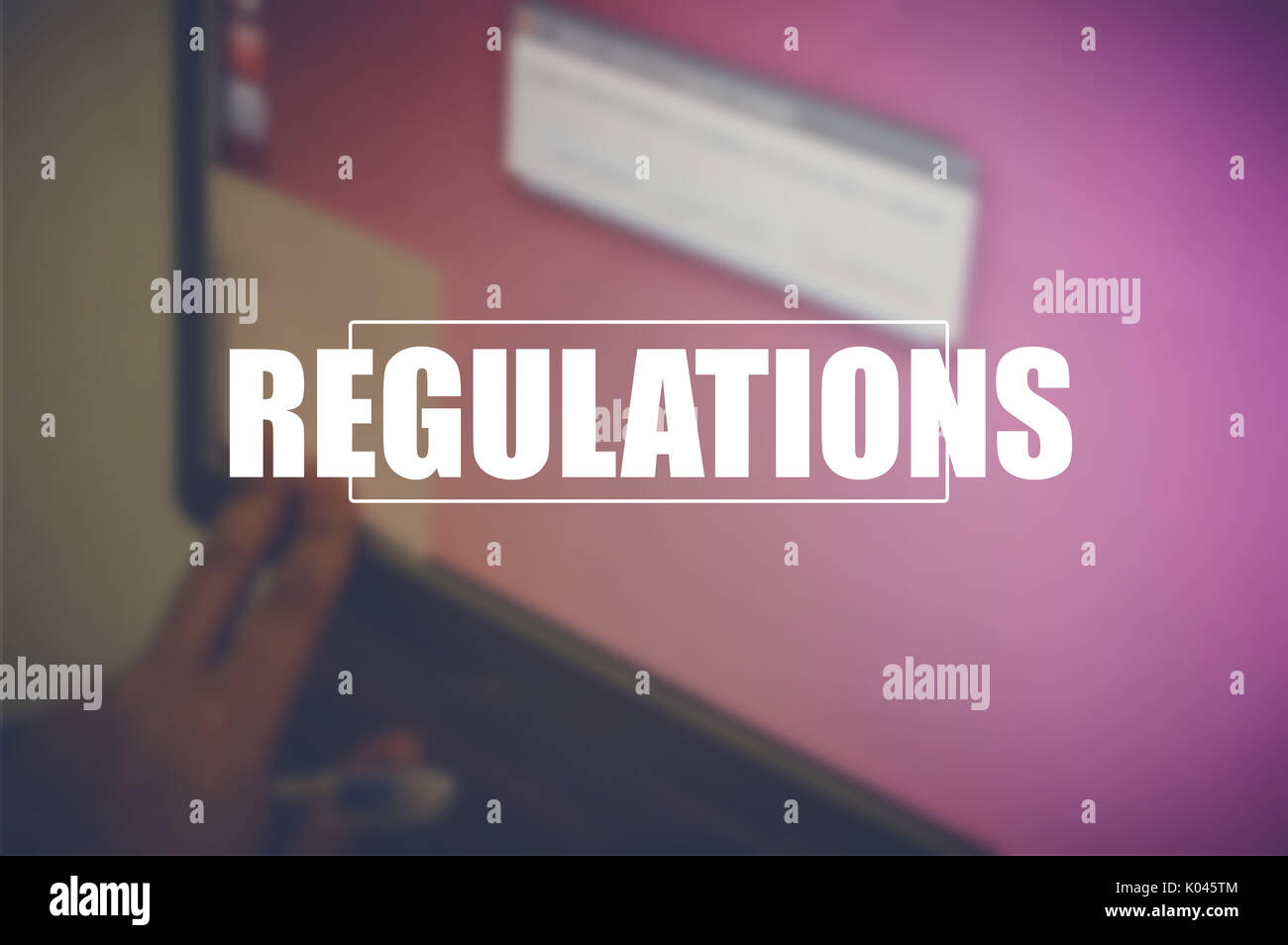 regulations, business concept background Stock Photo - Alamy